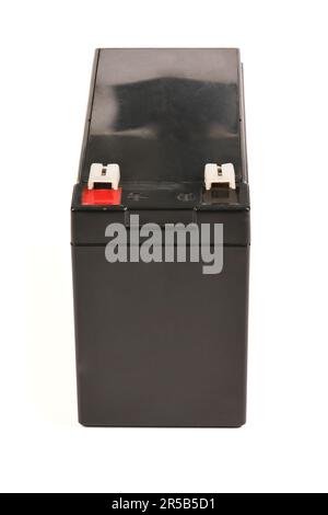 Acid Sealed Battery from Uninterruptible Power Supply. Side view. High ...