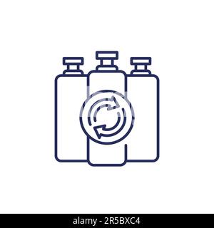 refill gas tanks line icon, vector Stock Vector Image & Art - Alamy