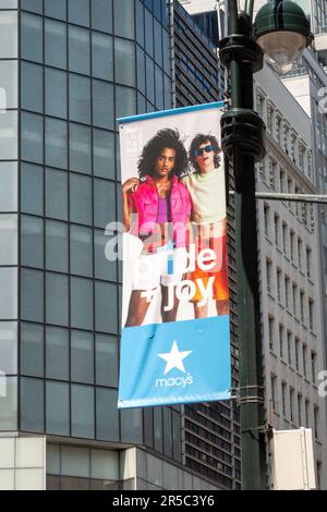 Macy's department store pride adverts on W. 34th Street, New York City, USA 2023 Stock Photo - Alamy