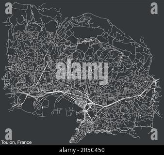 Street roads map of TOULON, FRANCE Stock Vector Image & Art - Alamy