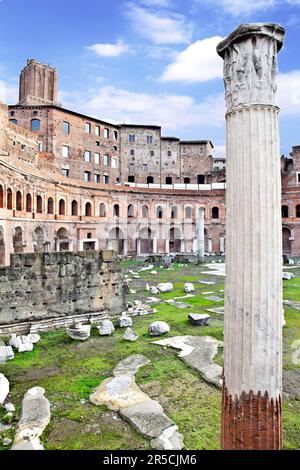 Forum and markets of Trajan, Rome, Lazio, Italy, Europe Stock Photo - Alamy