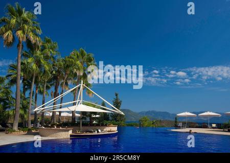 Pool area of the D-Hotel Maris near Marmaris, Turkish Aegean, Turkey ...