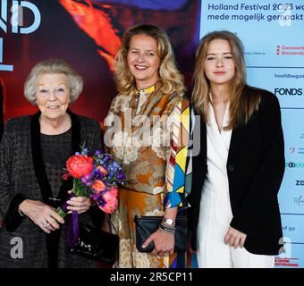 AMSTERDAM - Princess Beatrix, Princess Mabel and daughter Countess ...