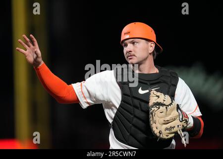 San Francisco Giants' Patrick Bailey during a baseball game against the ...