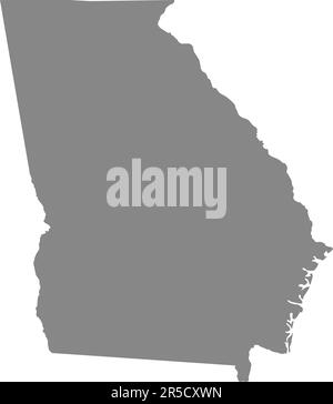 GRAY CMYK color map of GEORGIA Stock Vector Image & Art - Alamy