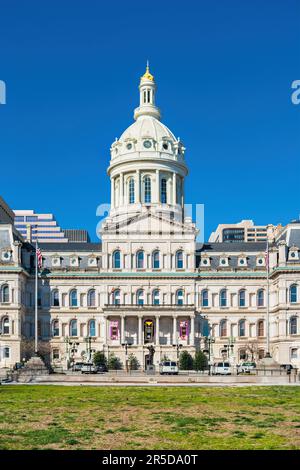 The dome of the Baltimore City Hall Maryland USA Stock Photo - Alamy