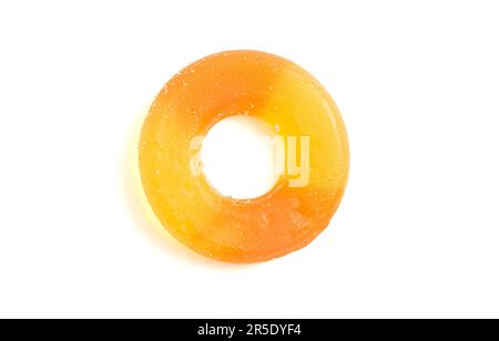 Healthy Sugar Free Peach Ring Candies on a White Background Stock Photo ...