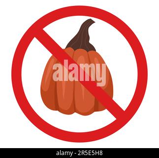 Orange allergy icon flat vector. Spring season. Sick patient Stock ...