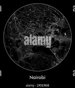 Vector city map of Nairobi, Kenya Stock Vector Image & Art - Alamy