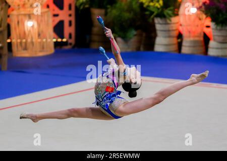 Manila, Philippines. 3rd June, 2023. Gold medalist Zhao Yating of China ...