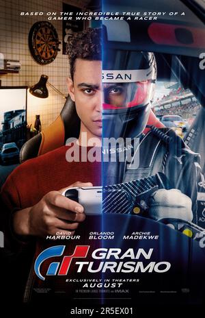 GRAN TURISMO, poster, Archie Madekwe, 2023. © Columbia Pictures ...