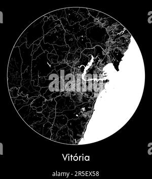 City map of Vitoria, Brazil Stock Vector Image & Art - Alamy