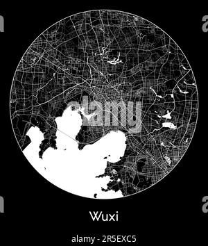 City Map Asia China Wuxi vector illustration Stock Vector Image & Art ...