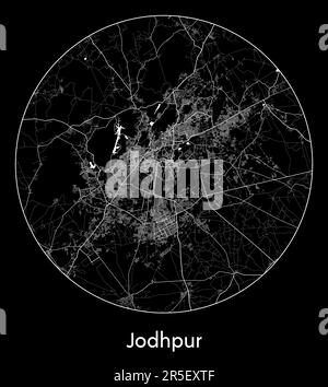 City Map Asia India Jodhpur vector illustration Stock Vector Image & Art - Alamy