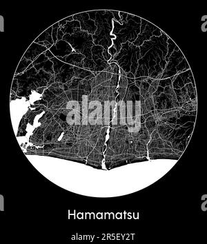 City Map Asia Japan Hamamatsu vector illustration Stock Vector Image ...