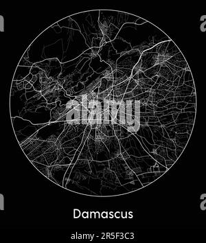 Vector City Map of Damascus, Syria Stock Vector Image & Art - Alamy
