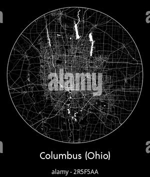 Vector city map of Columbus Ohio USA Stock Vector Image & Art - Alamy