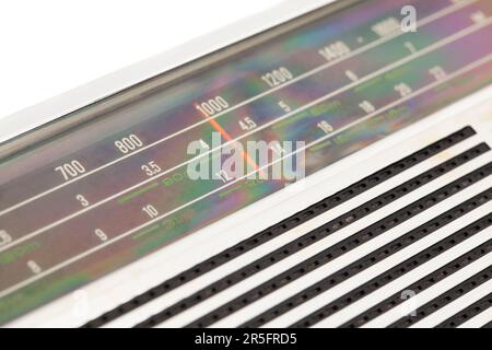 Old time radio selector close up Stock Photo - Alamy