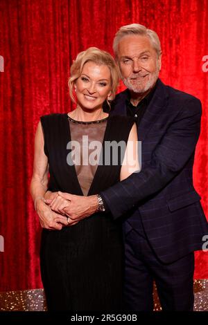 Brian Conley and Gillian Taylforth attend the British Soap Awards 2023 ...