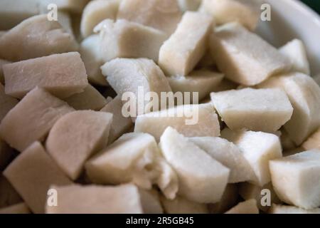 Southeast Asian Rice compressed and sliced for Satay Stock Photo - Alamy