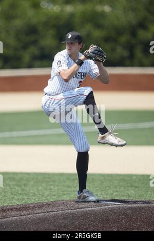 Northeastern Huskies relief pitcher James Quinlivan (32) in action ...
