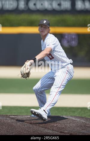 Northeastern Huskies relief pitcher Brett Dunham (17) in action against ...