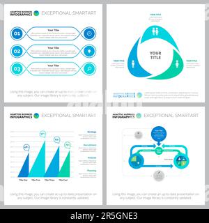 Collage of graphic business infographic designs Stock Vector Image ...