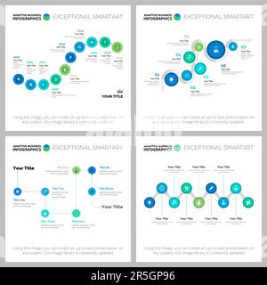Collage of original management concept infographic charts Stock Vector ...