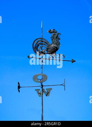 iron cross with weathercock Stock Photo - Alamy