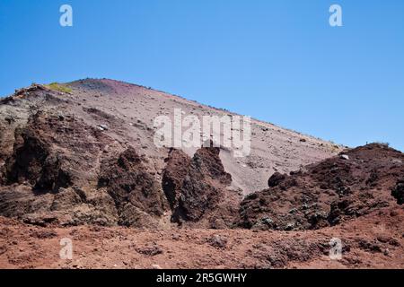 Cold volcanic lava in Vesuvius crater - Naples - Italy Stock Photo - Alamy