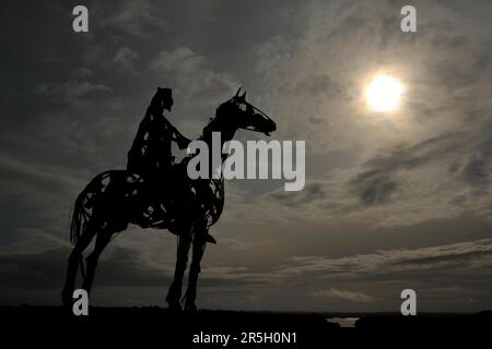 Sculpture The Gaelic Chieftain, Lough Key, Boyle, County Roscommon, The ...