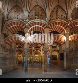 Arches of Al-Hakam II Expasion area of Mosque-Cathedral of Cordoba ...