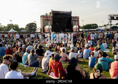 Marcus Mumford performs at Railbird Music Festival on Saturday, June 3 ...