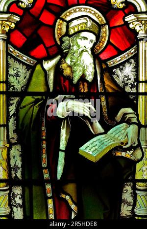 The prophet Isaiah, stained glass window by Sieger Koder in St. James ...