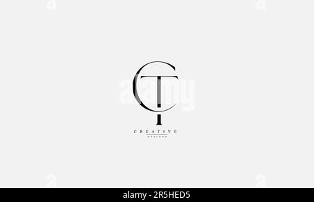 Alphabet Initials logo CT, TC, C and T Stock Vector Image & Art - Alamy