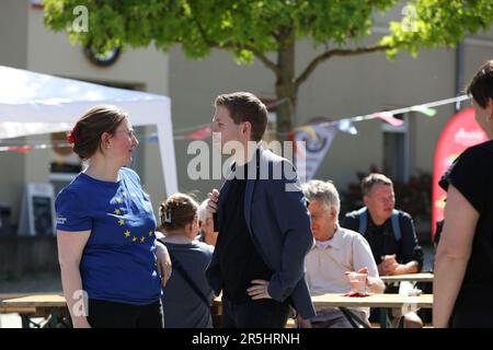 Strausberg, Germany. 03rd June, 2023. Strausberg: The young singer and ...