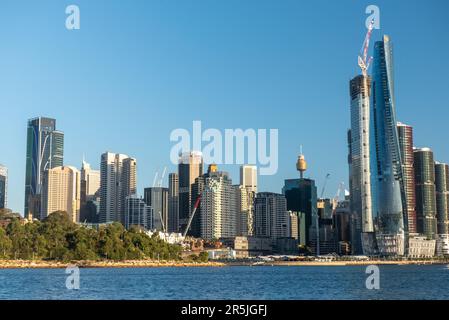 The Sydney skyline including the tallest building in Sydney, the Crown ...