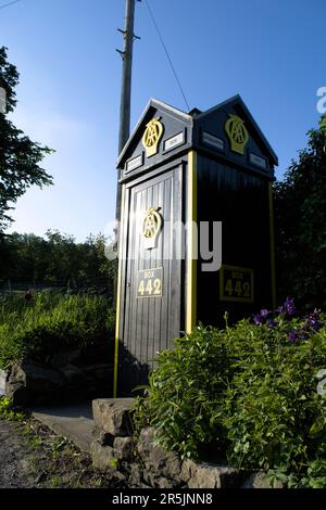 AA phone box in Aysgarth North Yorkshire also known as sentry box. This ...