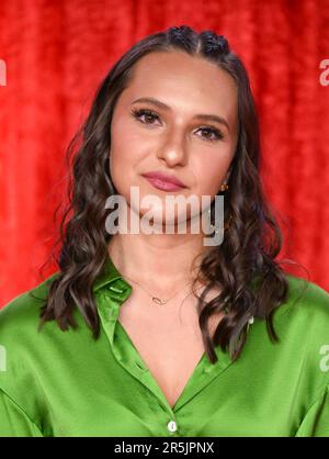 Manchester. UK. Ellie Henry at the British Soap Awards 2023. The Lowry ...