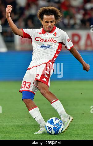 Mehdi Dorval of SSC Bari during the Italian Serie B soccer championship ...