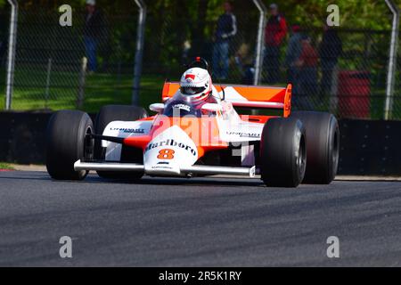Mark Higson, McLaren MP4/1B, Masters Racing Legends, two races of ...