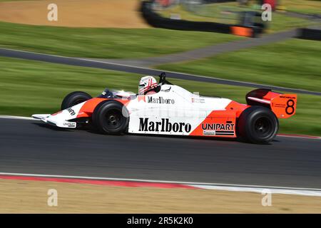 Mark Higson, McLaren MP4/1B, Masters Racing Legends, two races of ...