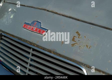 Ford Thames 5cwt Van. Classic car meet at Hanley Farm, Chepstow Stock ...