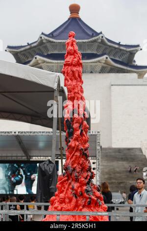 Taipei, Taipei, Taiwan. 4th June, 2023. Electric candles are placed in ...