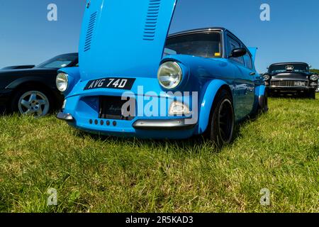 Ford Anglia 105E custom. Classic car meet at Hanley Farm, Chepstow ...
