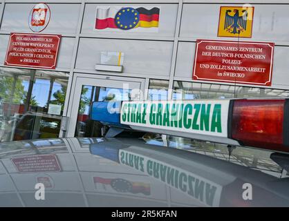 Swiecko, Poland. 30th May, 2023. Polish and German authorities of ...