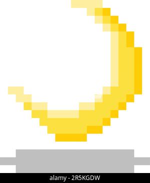 Moon pixel art isolated. 8 bit pixelated Vector illustration Stock ...