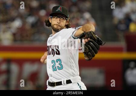 Arizona Diamondbacks staring pitcher Zac Gallen throws against the ...