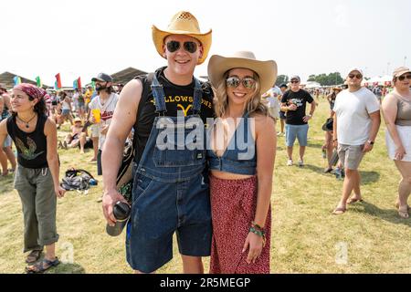 Festivalgoers are seen at Railbird Music Festival on Sunday, June 4 ...