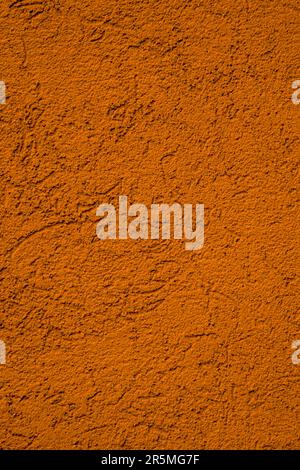 Decorative terracotta orange plaster texture on the wall - art brush ...